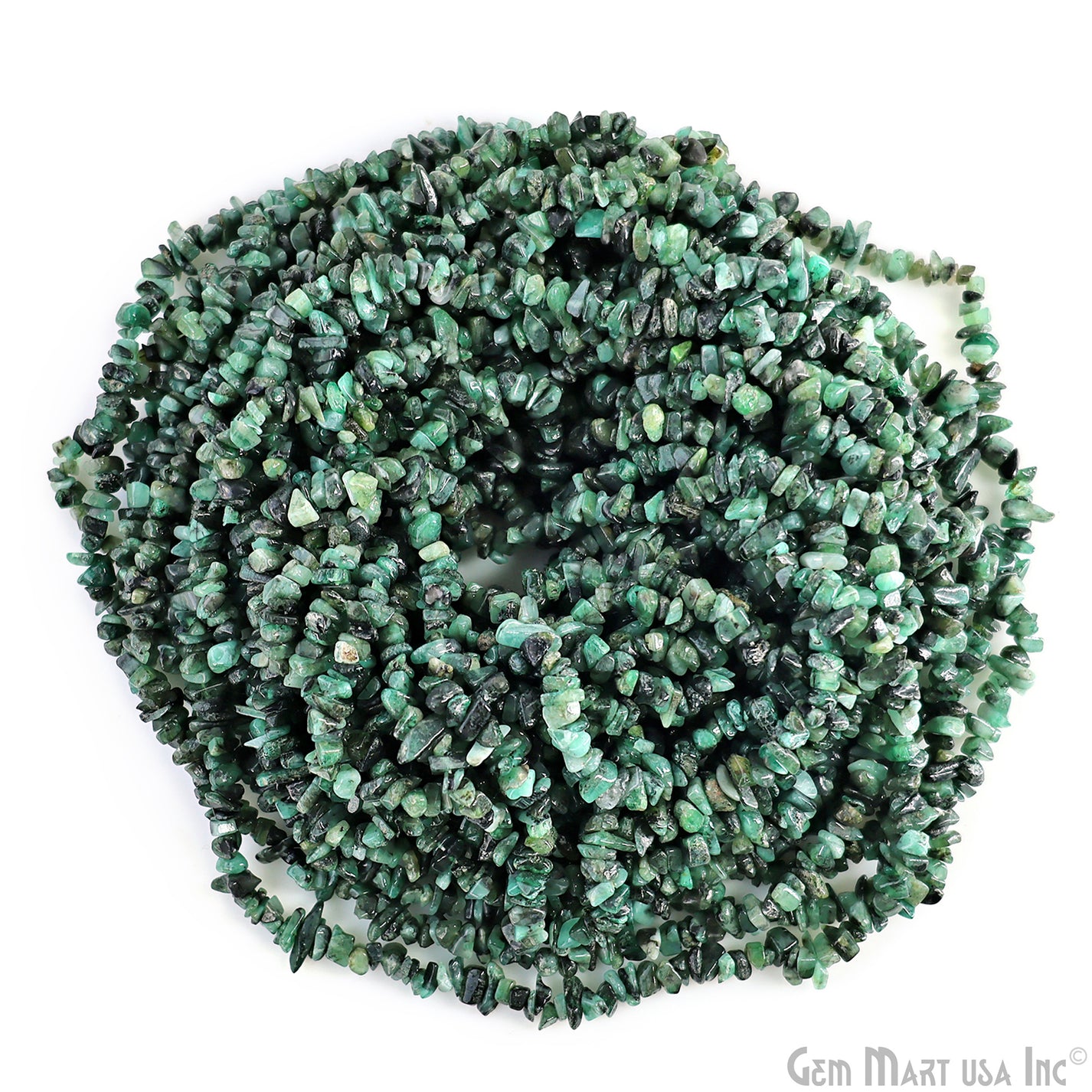 Emerald Chip Beads, 34 Inch, Natural Chip Strands, Drilled Strung Nugg ...