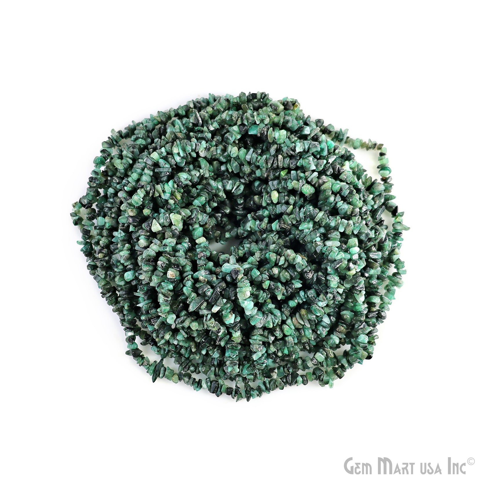 Emerald Chip Beads, 34 Inch, Natural Chip Strands, Drilled Strung Nugg ...