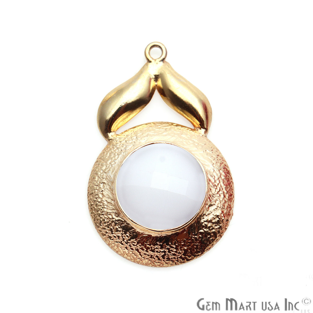 DIY Round Gemstone Gold Finding Connector