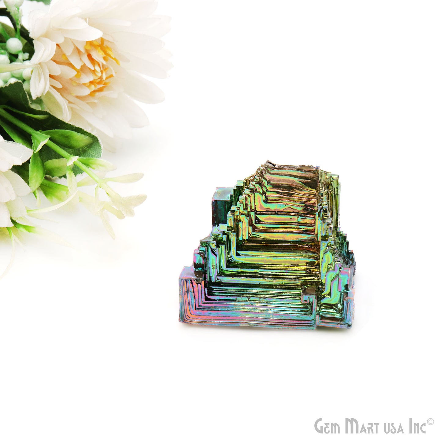Bismuth Crystal Rainbow Bismuth XXL Crystal Cluster Display Specimen M ...