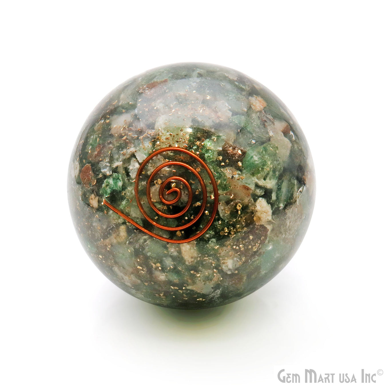 Orgone Chakra Ball, Metaphysical, Sphere Ball, Reiki Healing Crystal ...