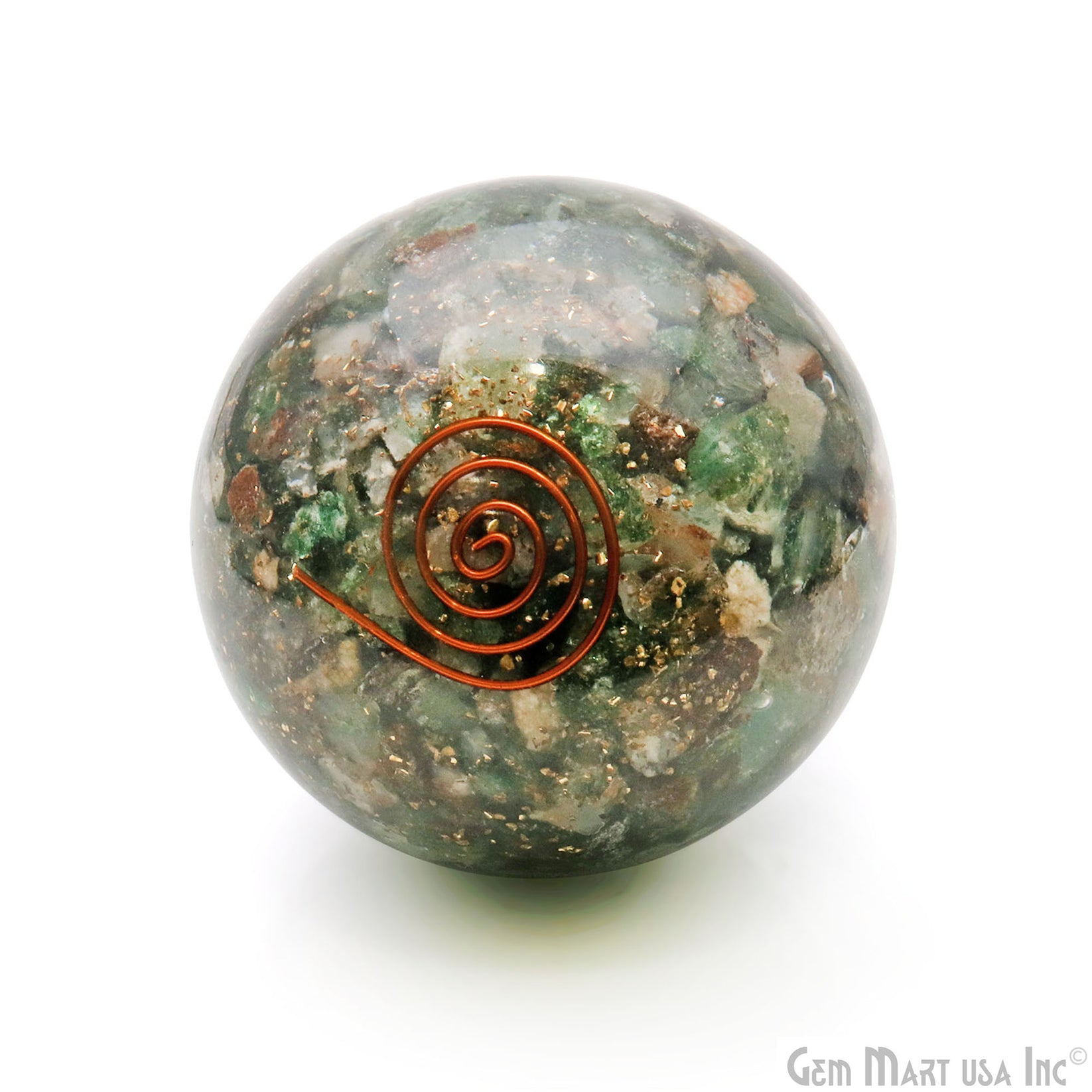 Orgone Chakra Ball, Metaphysical, Sphere Ball, Reiki Healing Crystal ...