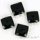 Square 16mm Silver Plated Cat Bails Gemstone Bezel Connector – GemMartUSA