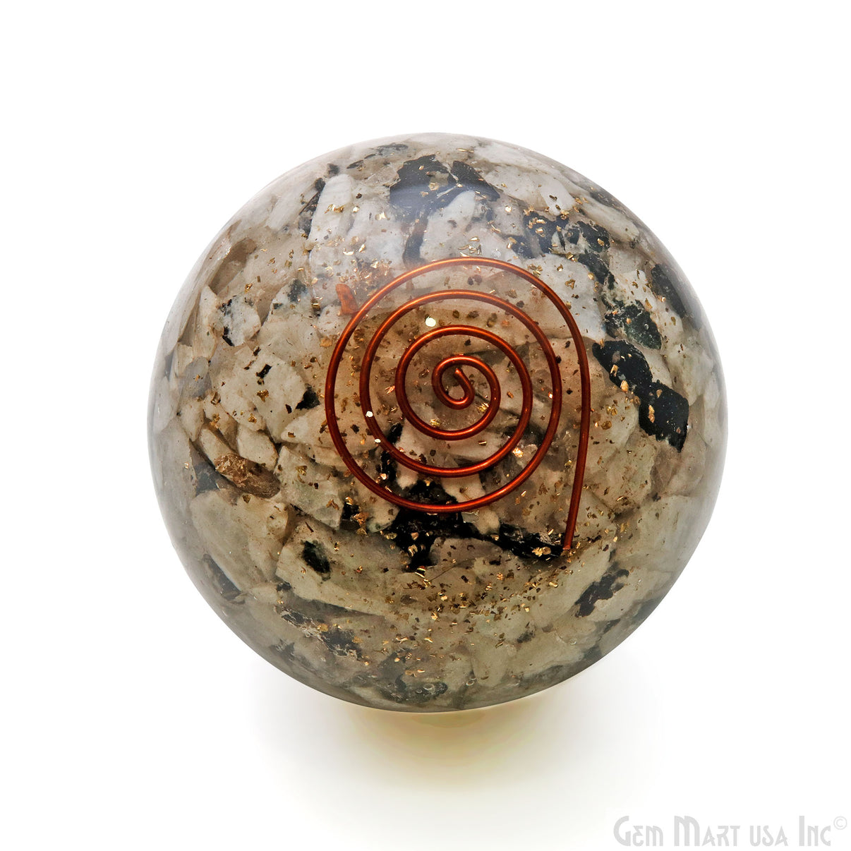 Orgone Chakra Ball, Metaphysical, Sphere Ball, Reiki Healing Crystal ...