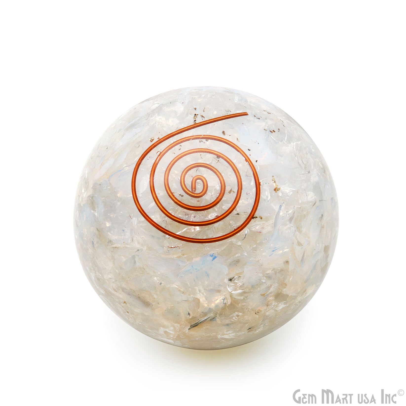 Orgone Chakra Ball, Metaphysical, Sphere Ball, Reiki Healing Crystal ...